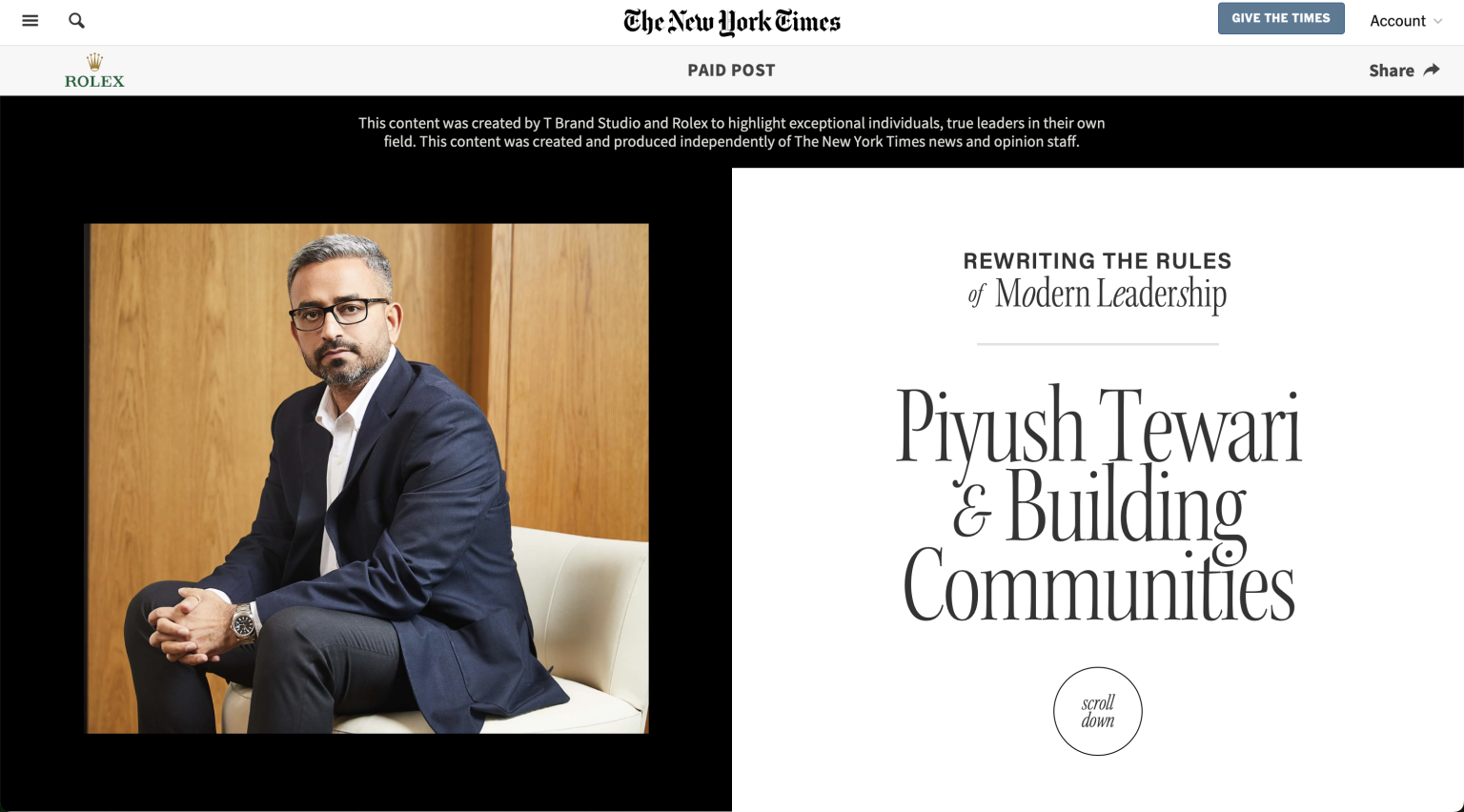 New York Times Sponsored & Branded Content Examples & Rates